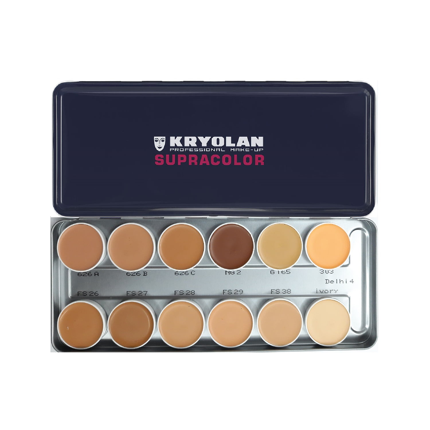 Kryolan Supracolor Palette 12 Colors – (Delhi 4) – Faith Parlour House