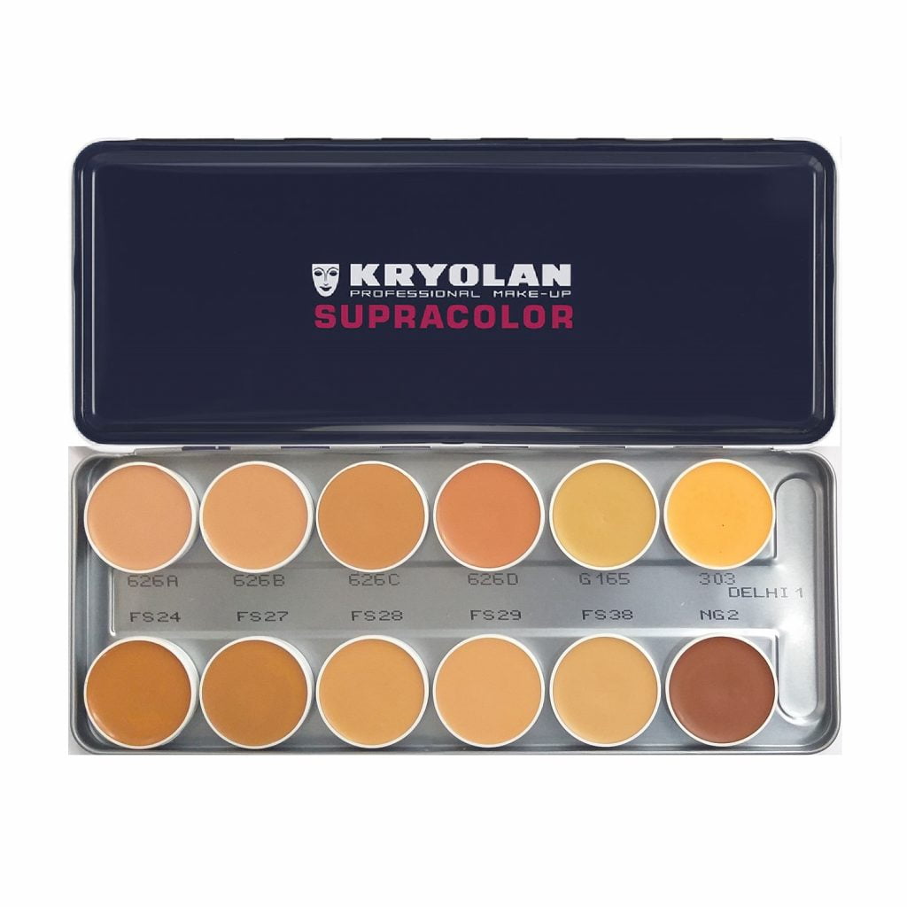 Kryolan Supracolor Palette 12 Colors – (Delhi 1) – Faith Parlour House